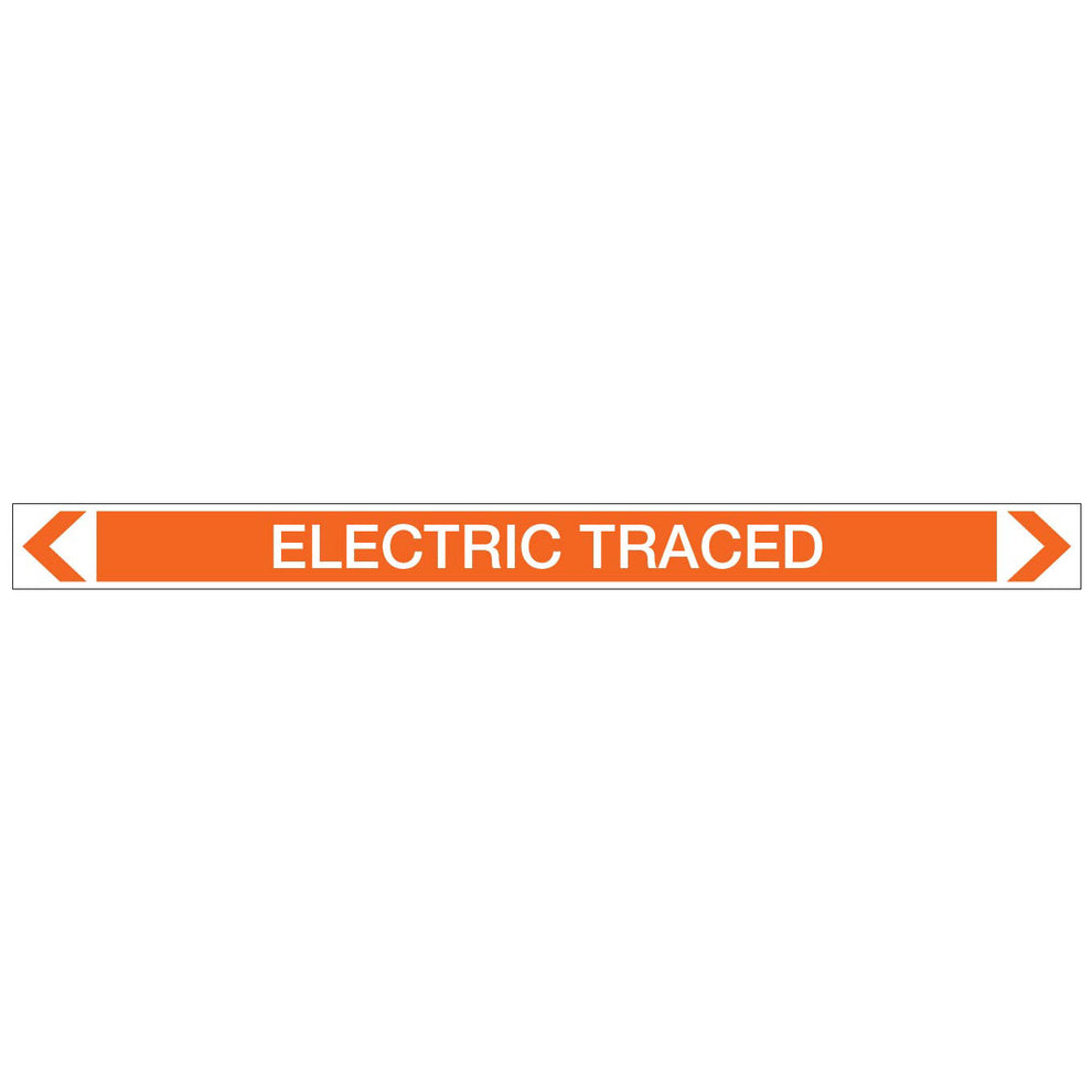 Electrical - Electric Traced - Pipe Marker Sticker – New Signs