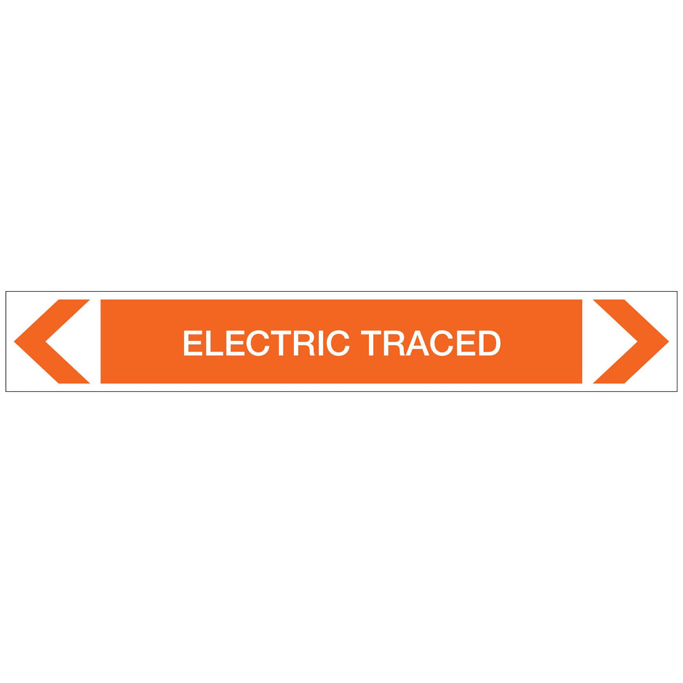 Electrical - Electric Traced - Pipe Marker Sticker – New Signs