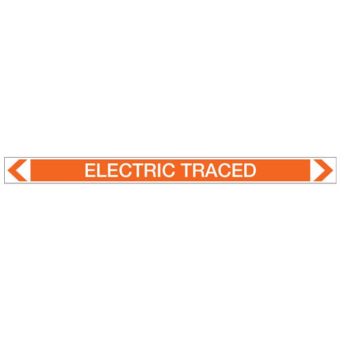 Electrical - Electric Traced - Pipe Marker Sticker – New Signs