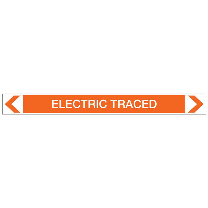 Electrical - Electric Traced - Pipe Marker Sticker – New Signs