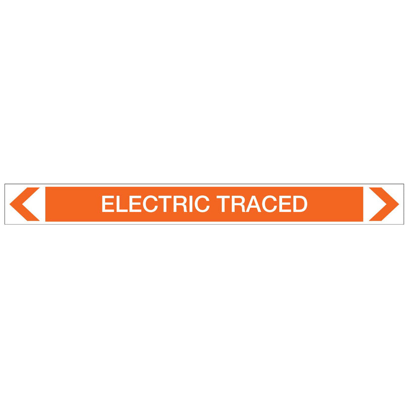 Electrical - Electric Traced - Pipe Marker Sticker – New Signs
