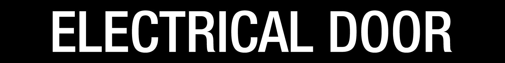 Electrical Door - Statutory Sign – New Signs