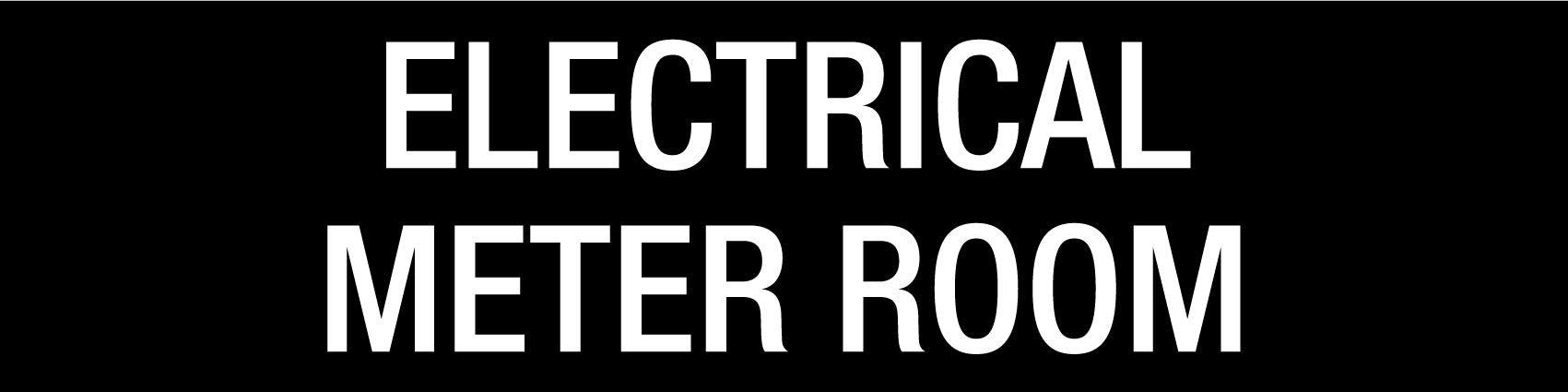 Electrical Meter Room - Statutory Sign – New Signs