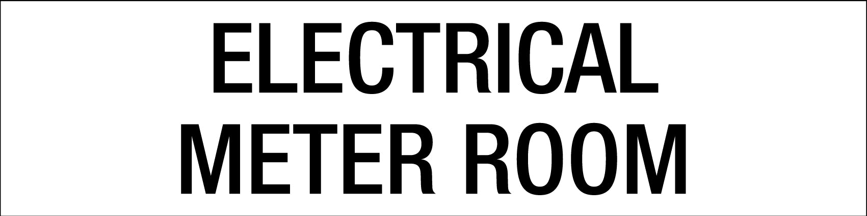 Electrical Meter Room - Statutory Sign – New Signs
