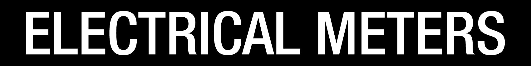 Electrical Meters - Statutory Sign – New Signs