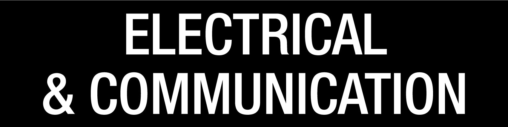Electrical & Communication - Statutory Sign – New Signs