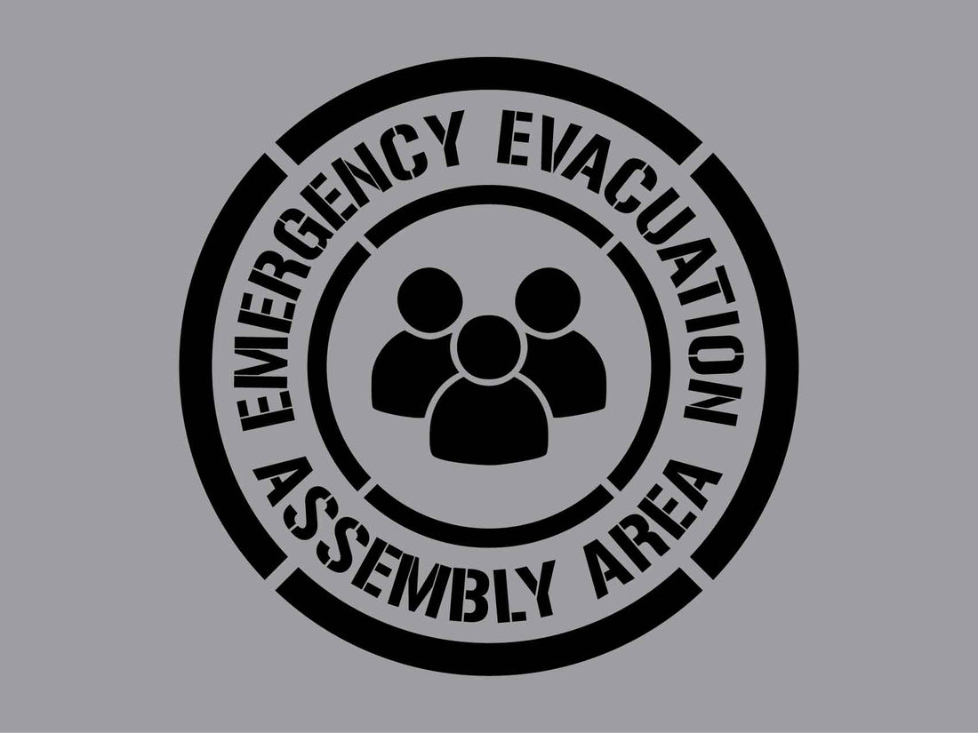 Emergency Evacuation Assembly Area - Aluminium Composite Stencil – New ...
