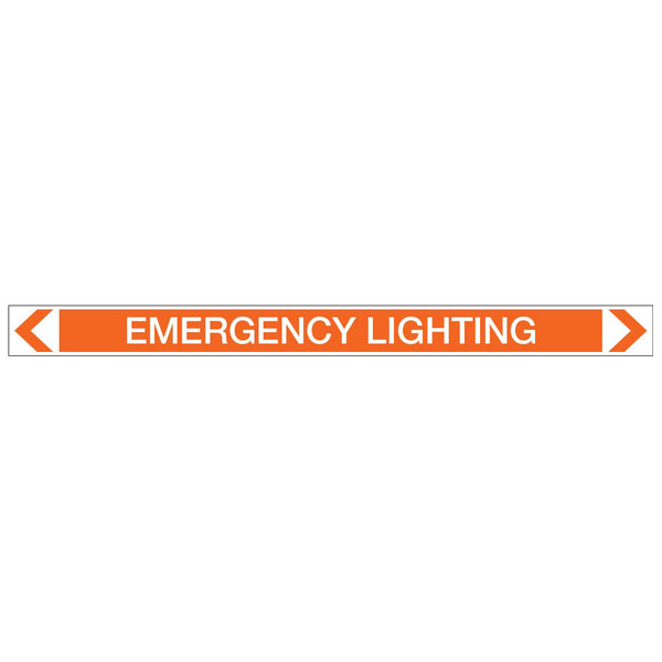 Electrical - Emergency Lighting - Pipe Marker Sticker – New Signs