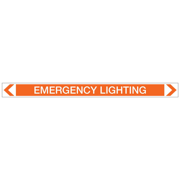 Electrical - Emergency Lighting - Pipe Marker Sticker – New Signs