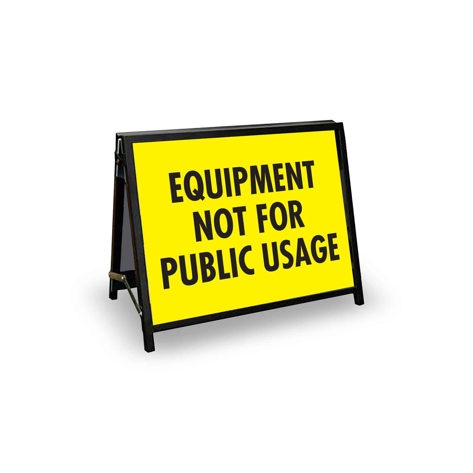 A-Frame Landscape Black - Equipment Not For Public Usage Corflute Inse ...