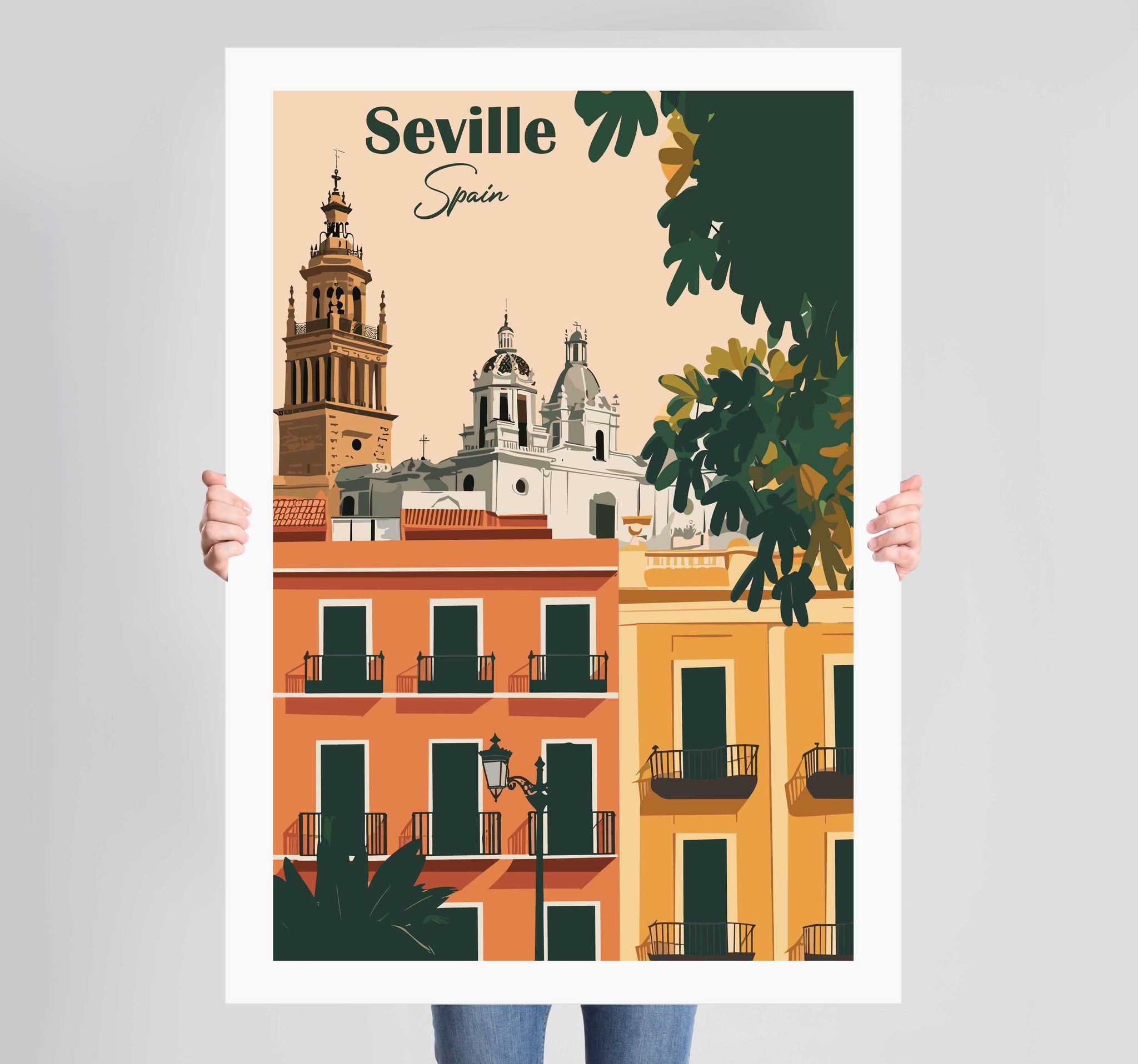 European Places Seville Poster Wall Art Prints – New Signs
