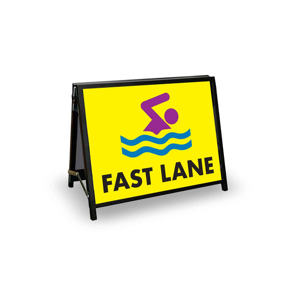 A-Frame Landscape Black - Fast Lane Corflute Inserts – New Signs