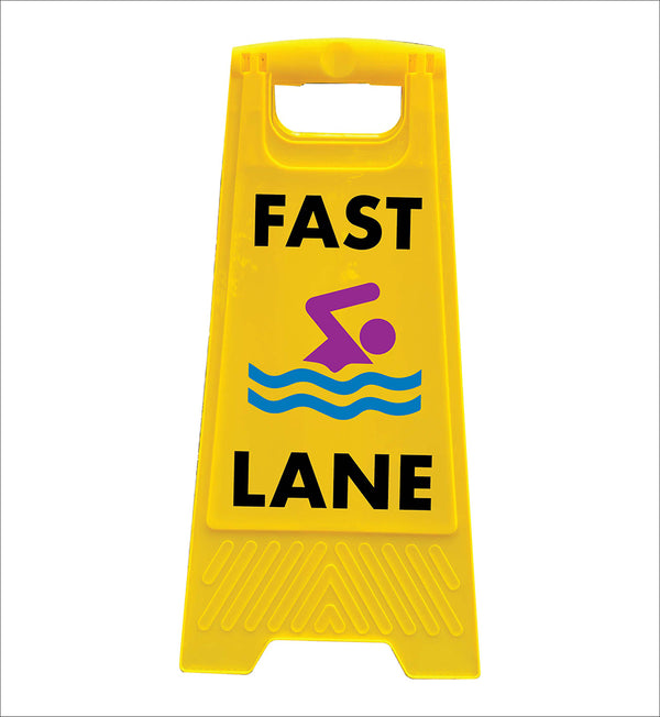 Yellow A-Frame - Fast Lane – New Signs