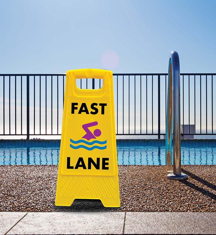 Yellow A-Frame - Fast Lane – New Signs