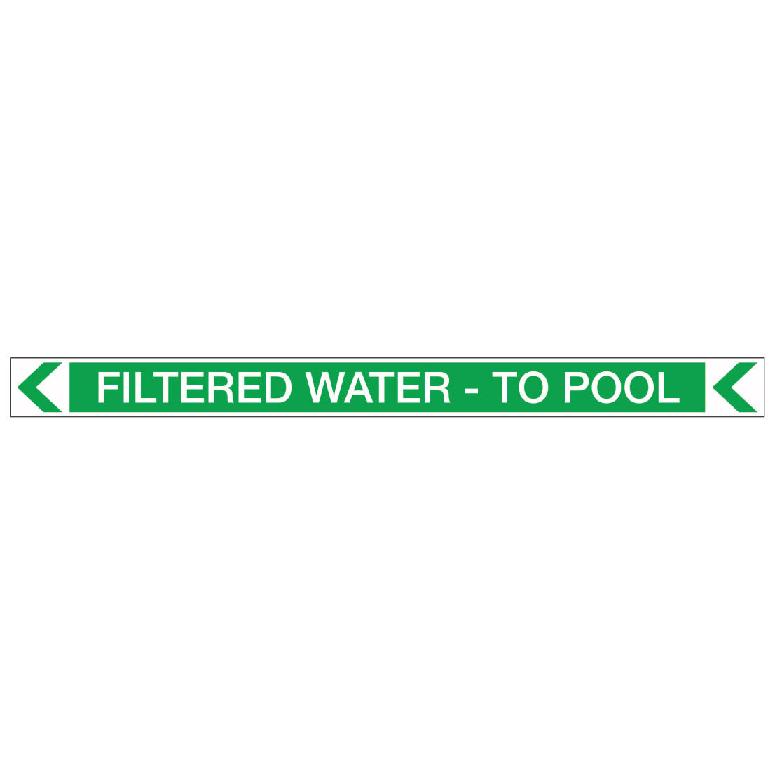 Pool/Spa - Filtered Water - To Pool (Left) - Pipe Marker Sticker – New ...