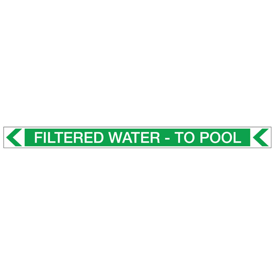 Pool/Spa - Filtered Water - To Pool (Left) - Pipe Marker Sticker – New ...