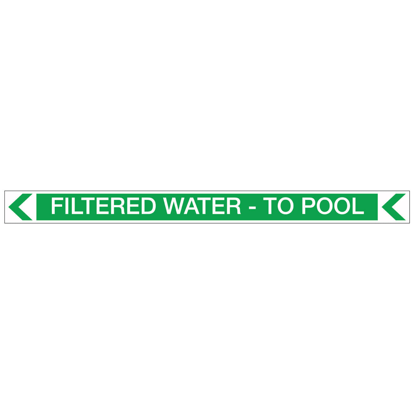 Pool/Spa - Filtered Water - To Pool (Left) - Pipe Marker Sticker – New ...