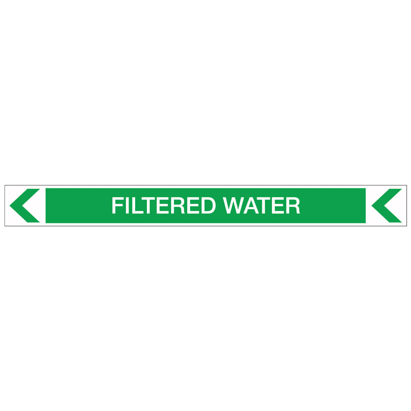 Pool/Spa - Filtered Water (Left) - Pipe Marker Sticker – New Signs