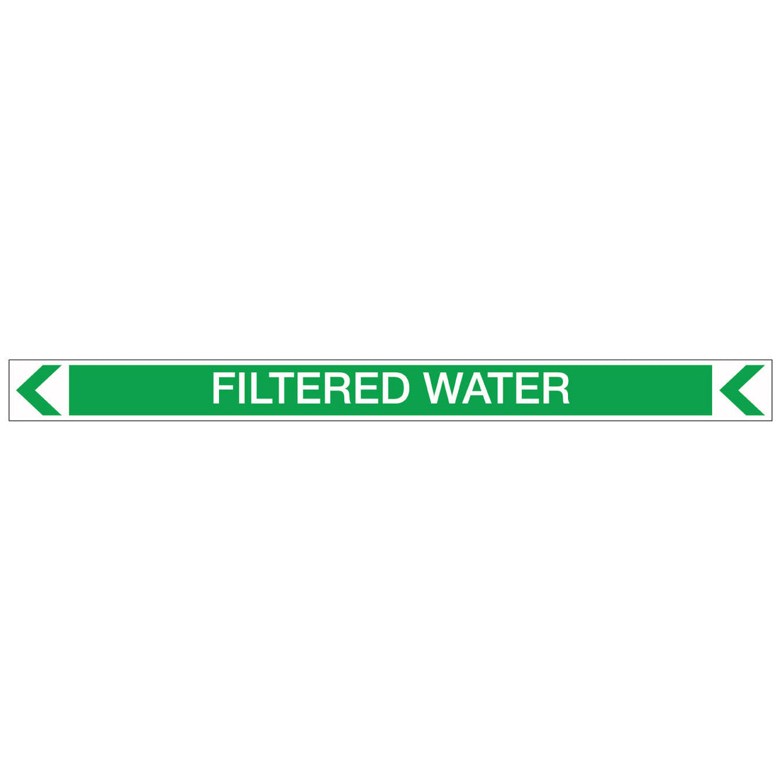 Pool/Spa - Filtered Water (Left) - Pipe Marker Sticker – New Signs