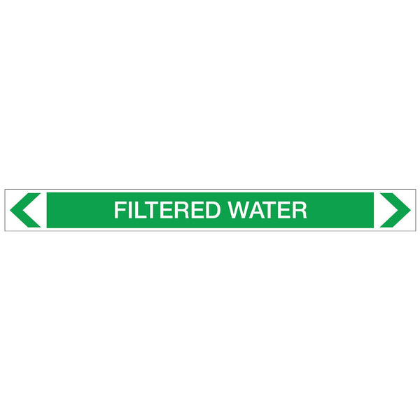 Water - Filtered Water - Pipe Marker Sticker – New Signs