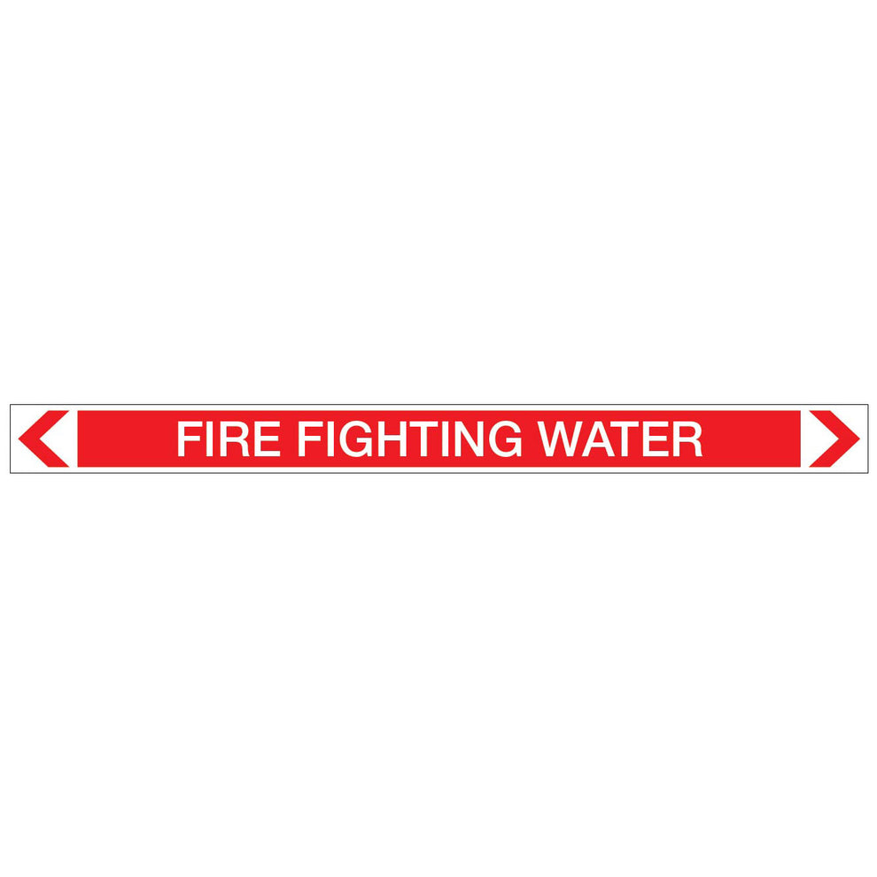 Fire Protection - Fire Fighting Water - Pipe Marker Sticker – New Signs