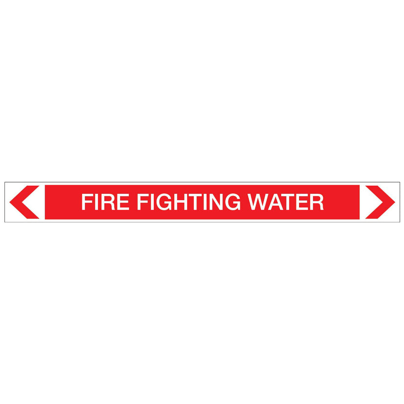 Fire Protection - Fire Fighting Water - Pipe Marker Sticker – New Signs