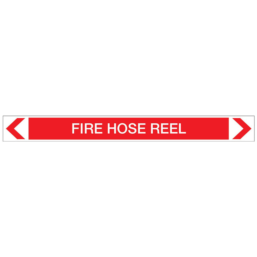 Fire Protection - Fire Hose Reel - Pipe Marker Sticker – New Signs