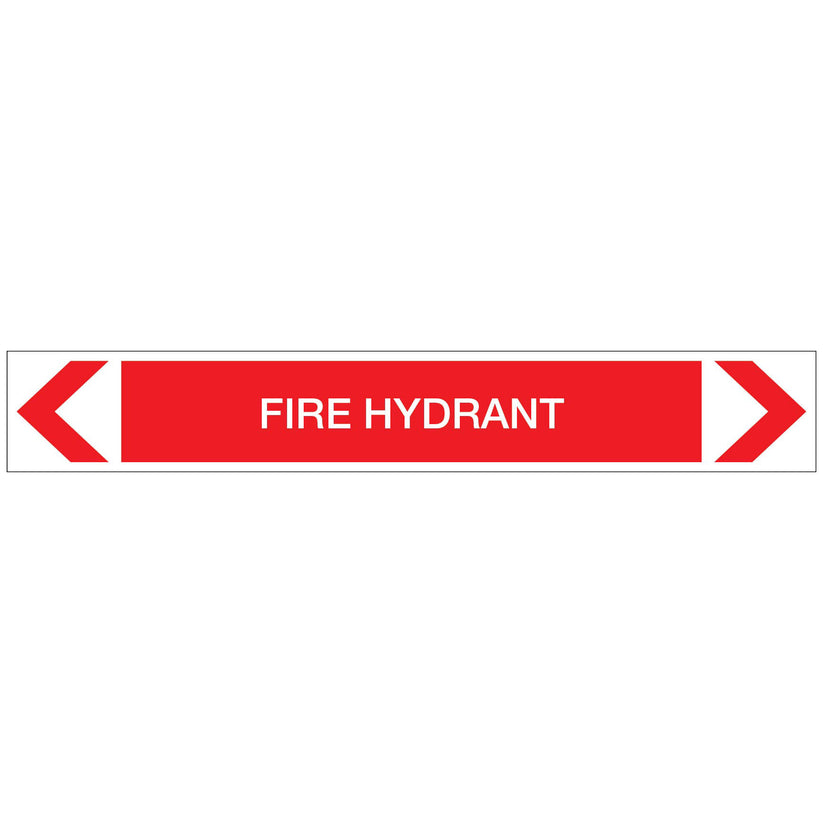 Fire Protection - Fire Hydrant - Pipe Marker Sticker – New Signs