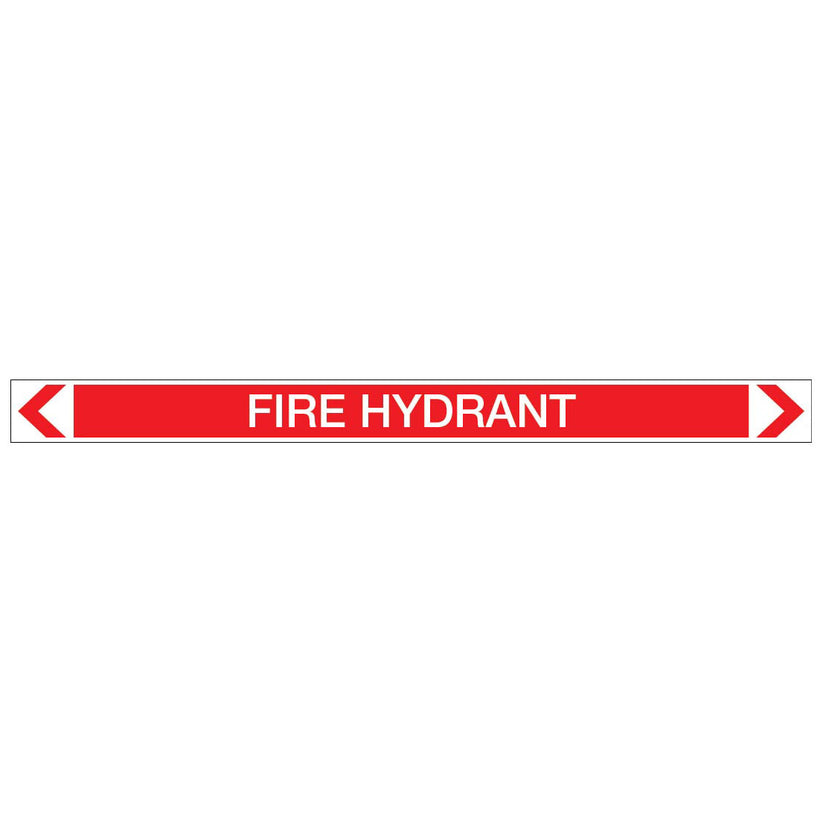Fire Protection - Fire Hydrant - Pipe Marker Sticker – New Signs