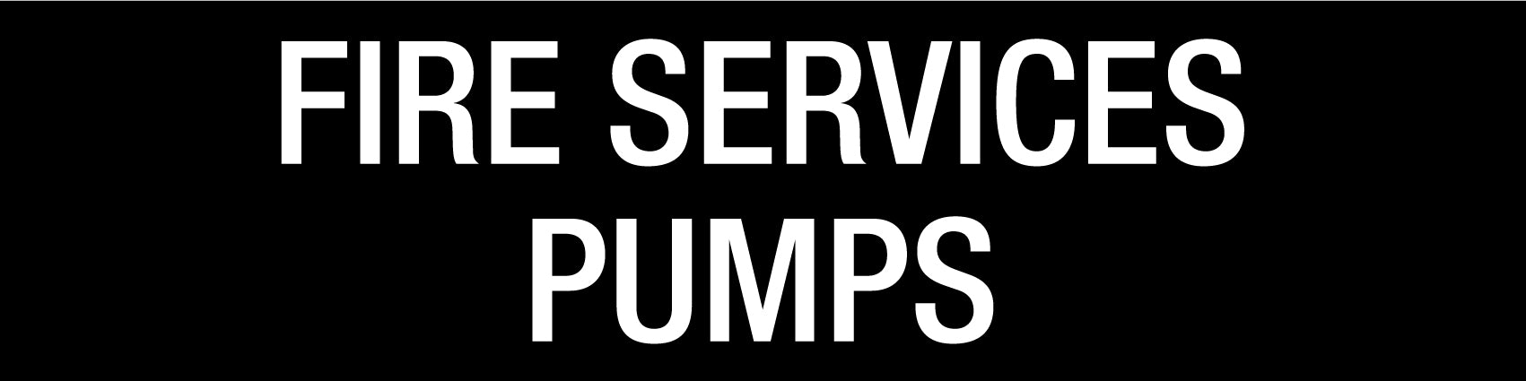 Fire Services Pumps - Statutory Sign – New Signs