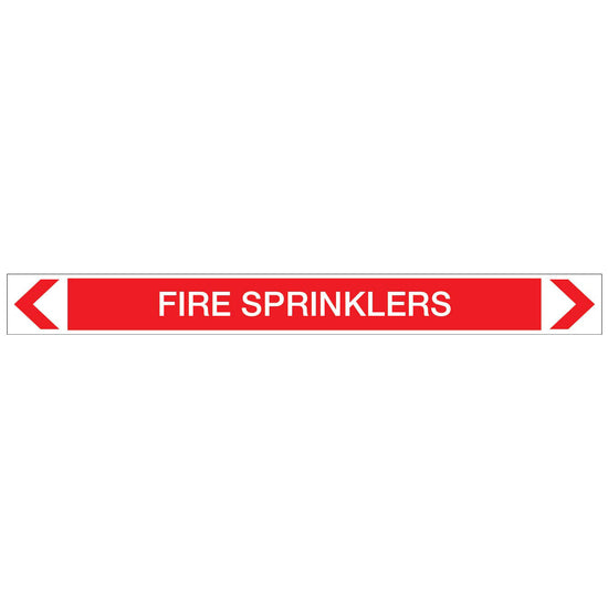 Fire Protection - Fire Sprinklers - Pipe Marker Sticker – New Signs
