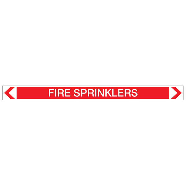 Fire Protection - Fire Sprinklers - Pipe Marker Sticker – New Signs