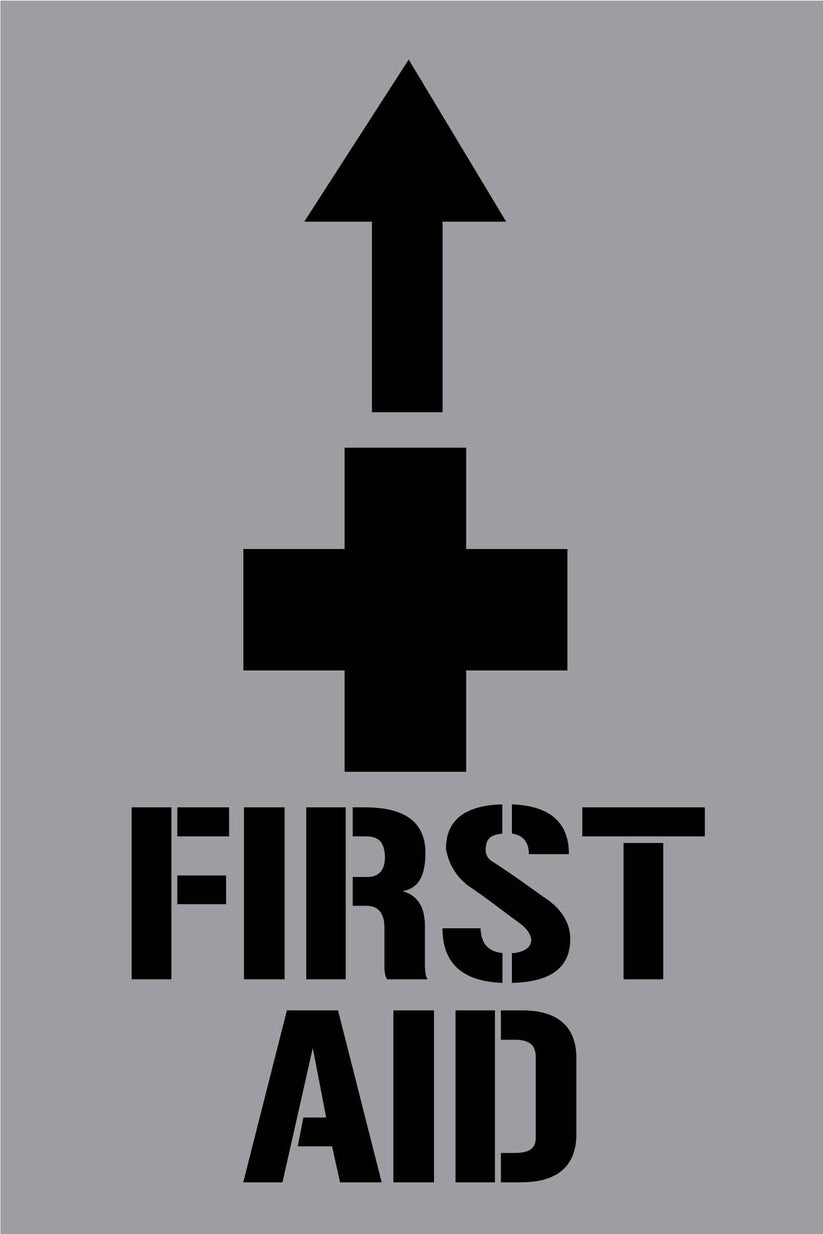 First Aid Arrow - Aluminium Composite Stencil – New Signs