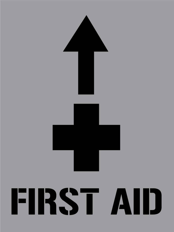 First Aid Arrow - Aluminium Composite Stencil – New Signs