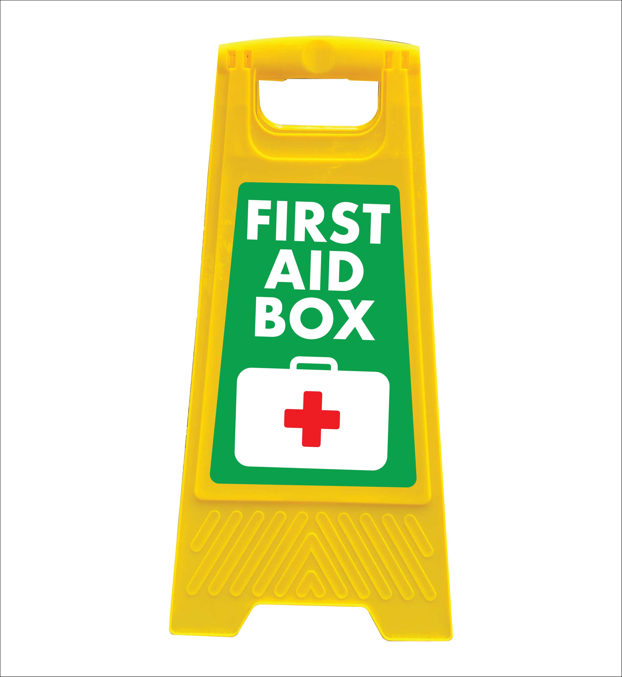 Yellow A-Frame - First Aid Box – New Signs