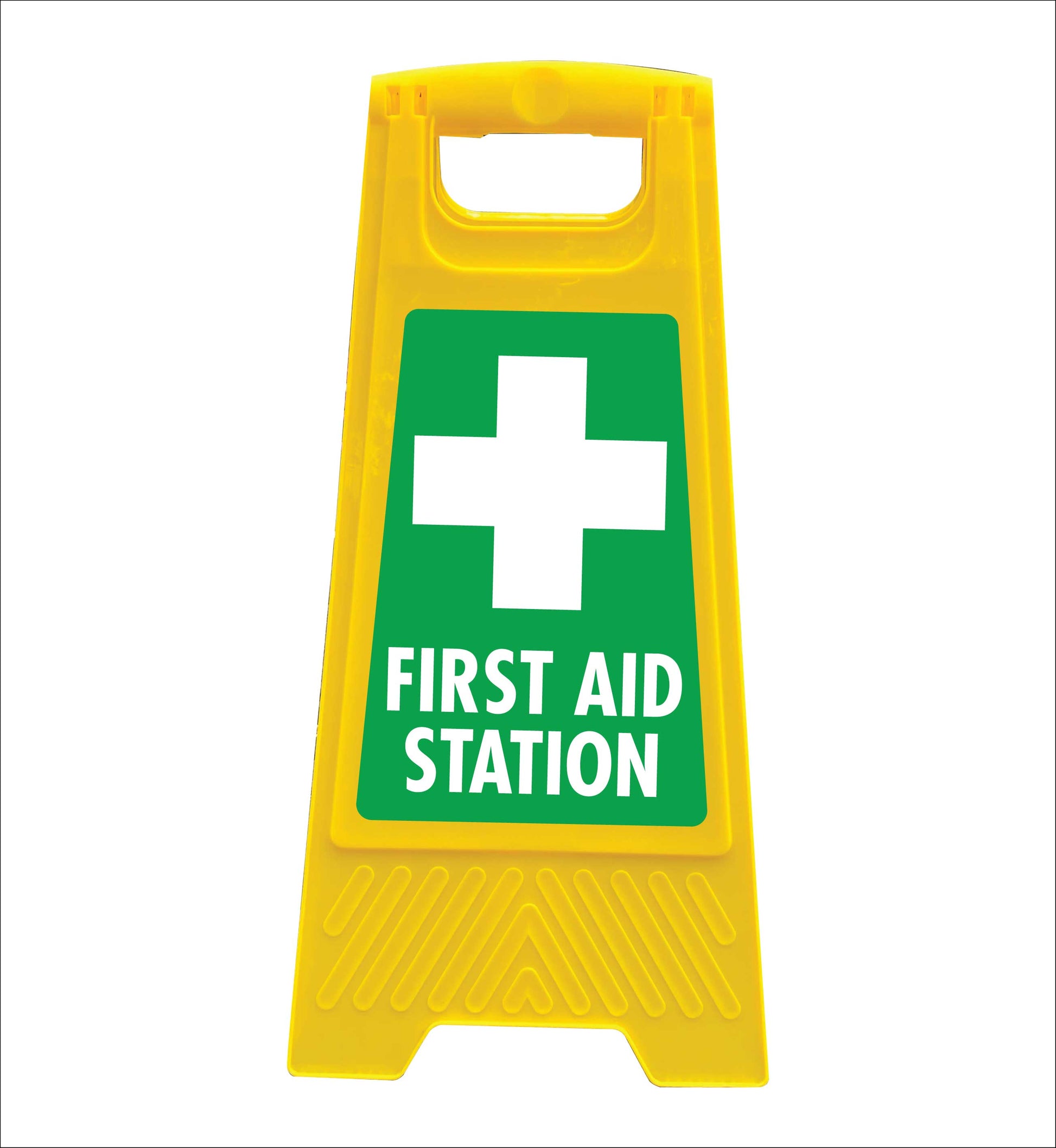Yellow A-Frame - First Aid Station – New Signs