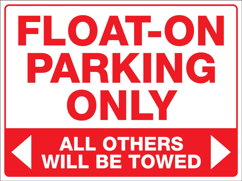 Float-On Parking Only Sign – New Signs