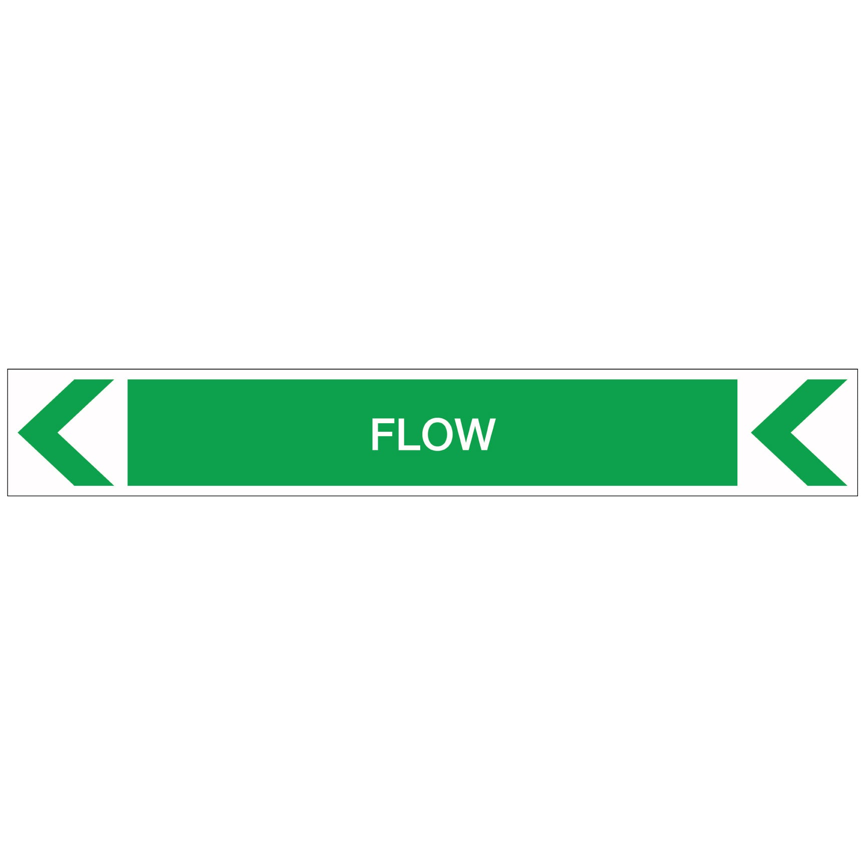 Pool/Spa - Flow (Left) - Pipe Marker Sticker – New Signs