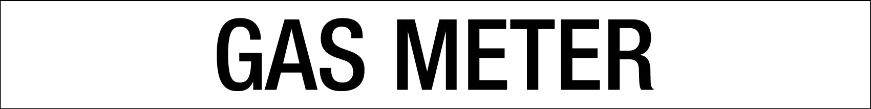 Gas Meter - Statutory Sign – New Signs