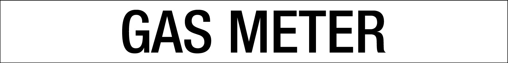Gas Meter - Statutory Sign – New Signs