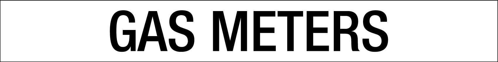 Gas Meters - Statutory Sign – New Signs