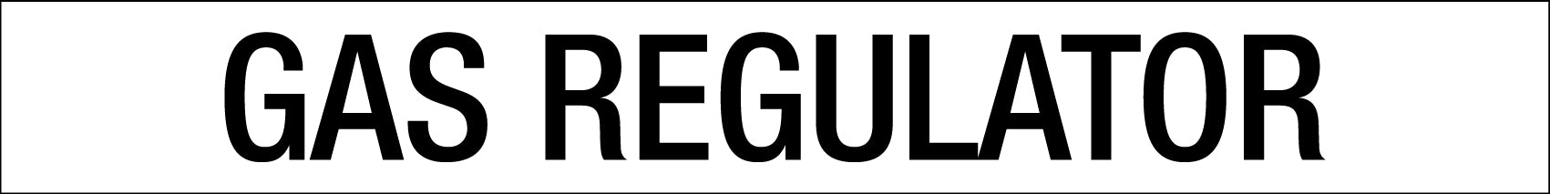 Gas Regulator - Statutory Sign – New Signs