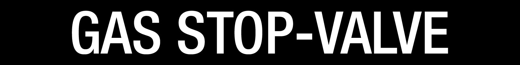 Gas Stop Valve - Statutory Sign – New Signs