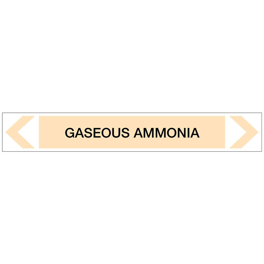 Gases - Gaseous Ammonia - Pipe Marker Sticker – New Signs