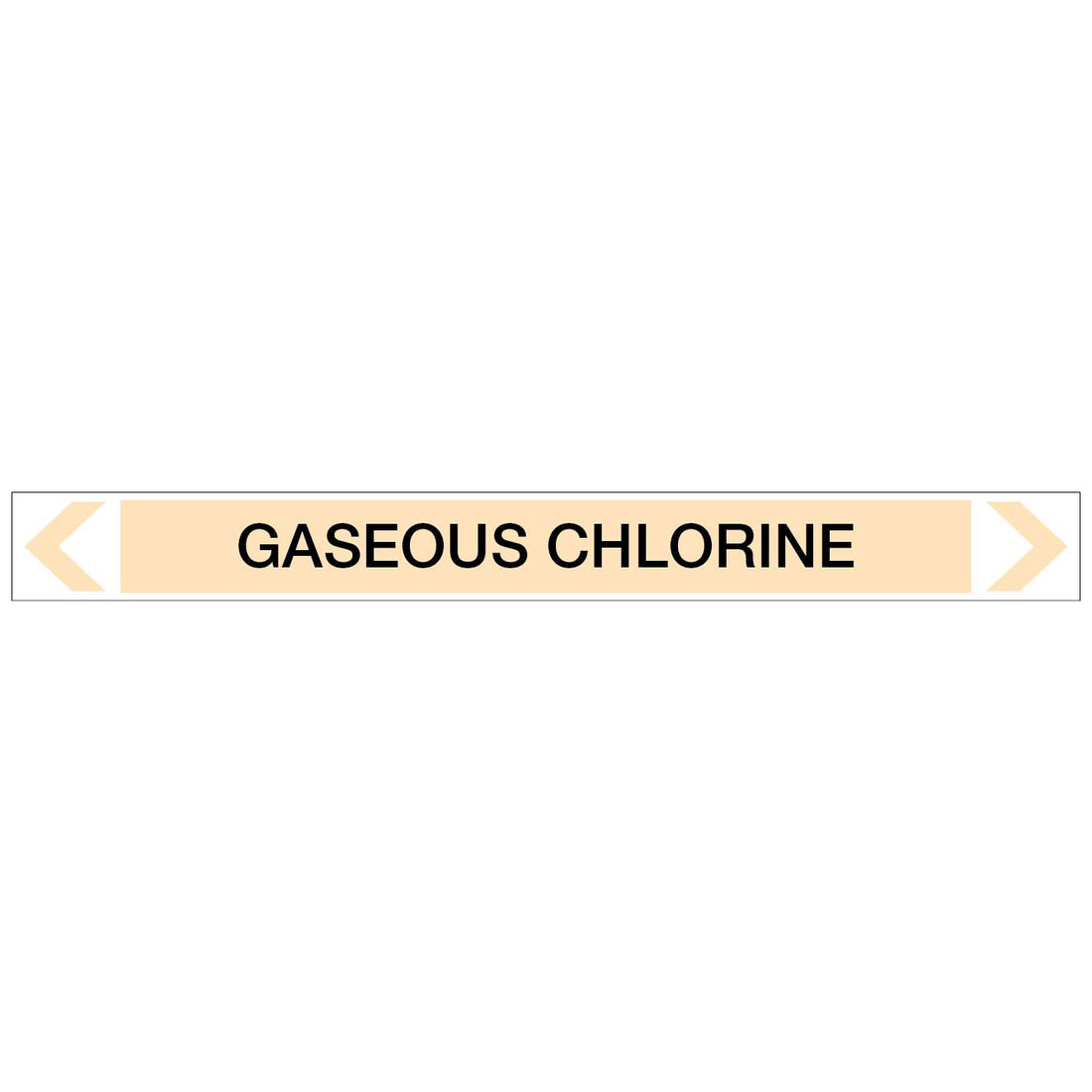 Gases - Gaseous Chlorine - Pipe Marker Sticker – New Signs