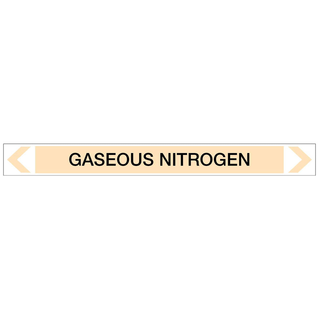 Gases - Gaseous Nitrogen - Pipe Marker Sticker – New Signs