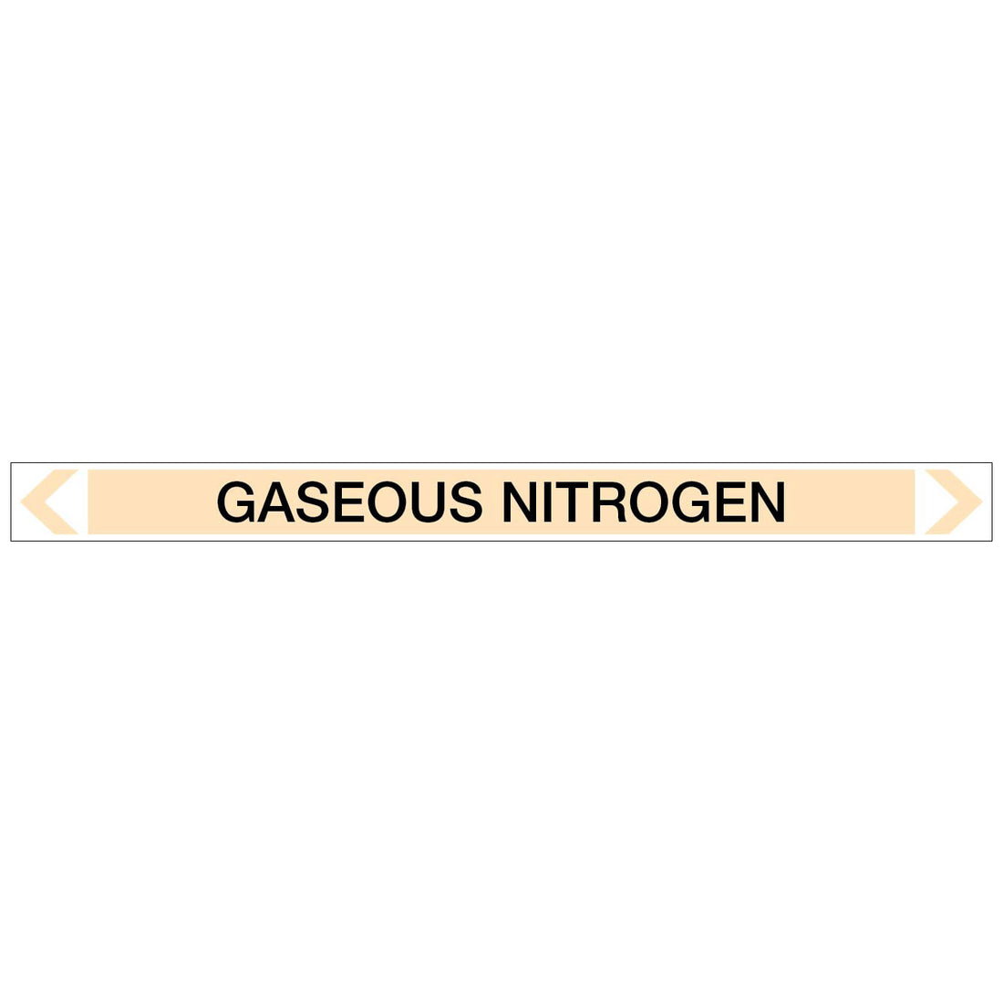 Gases - Gaseous Nitrogen - Pipe Marker Sticker – New Signs