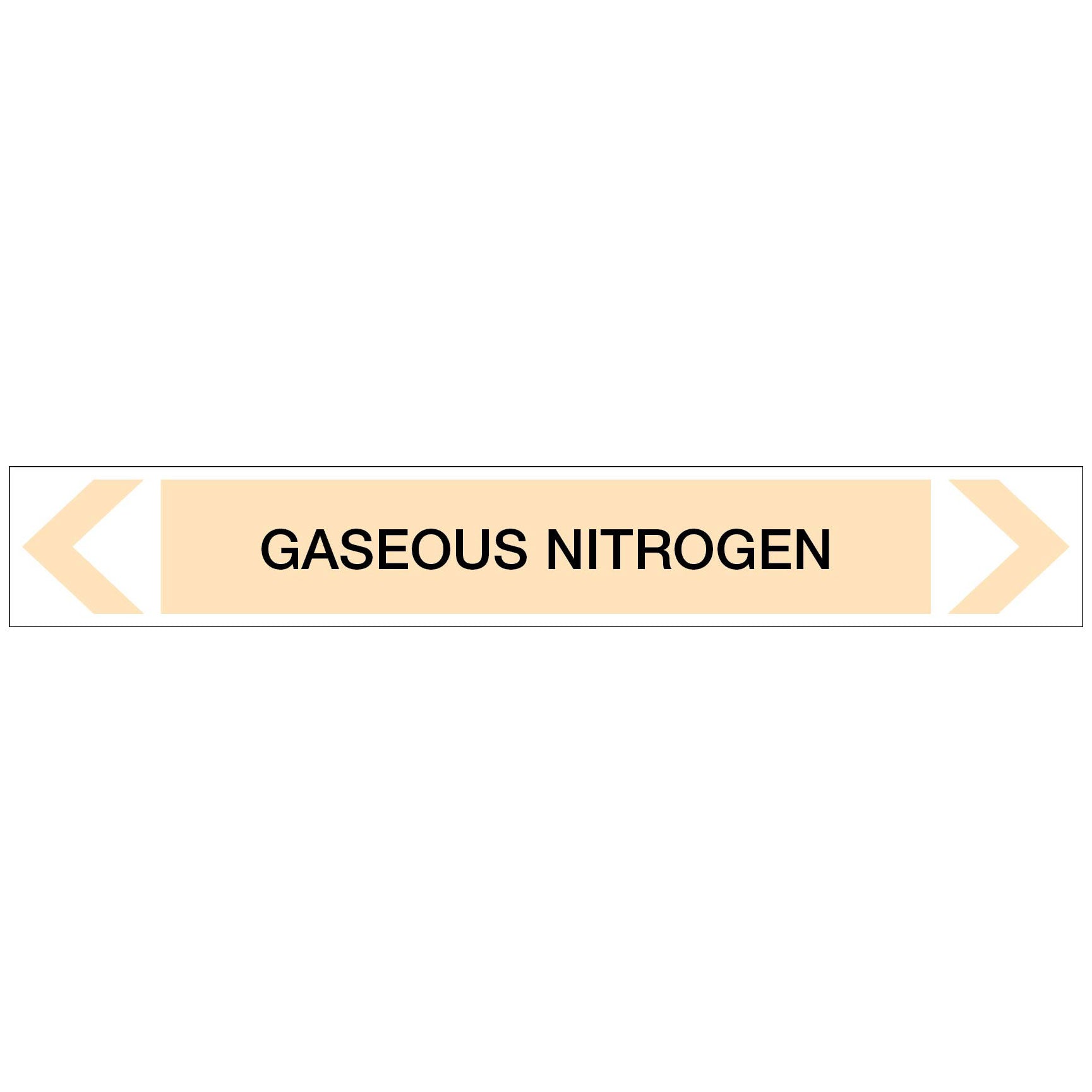 Gases - Gaseous Nitrogen - Pipe Marker Sticker – New Signs