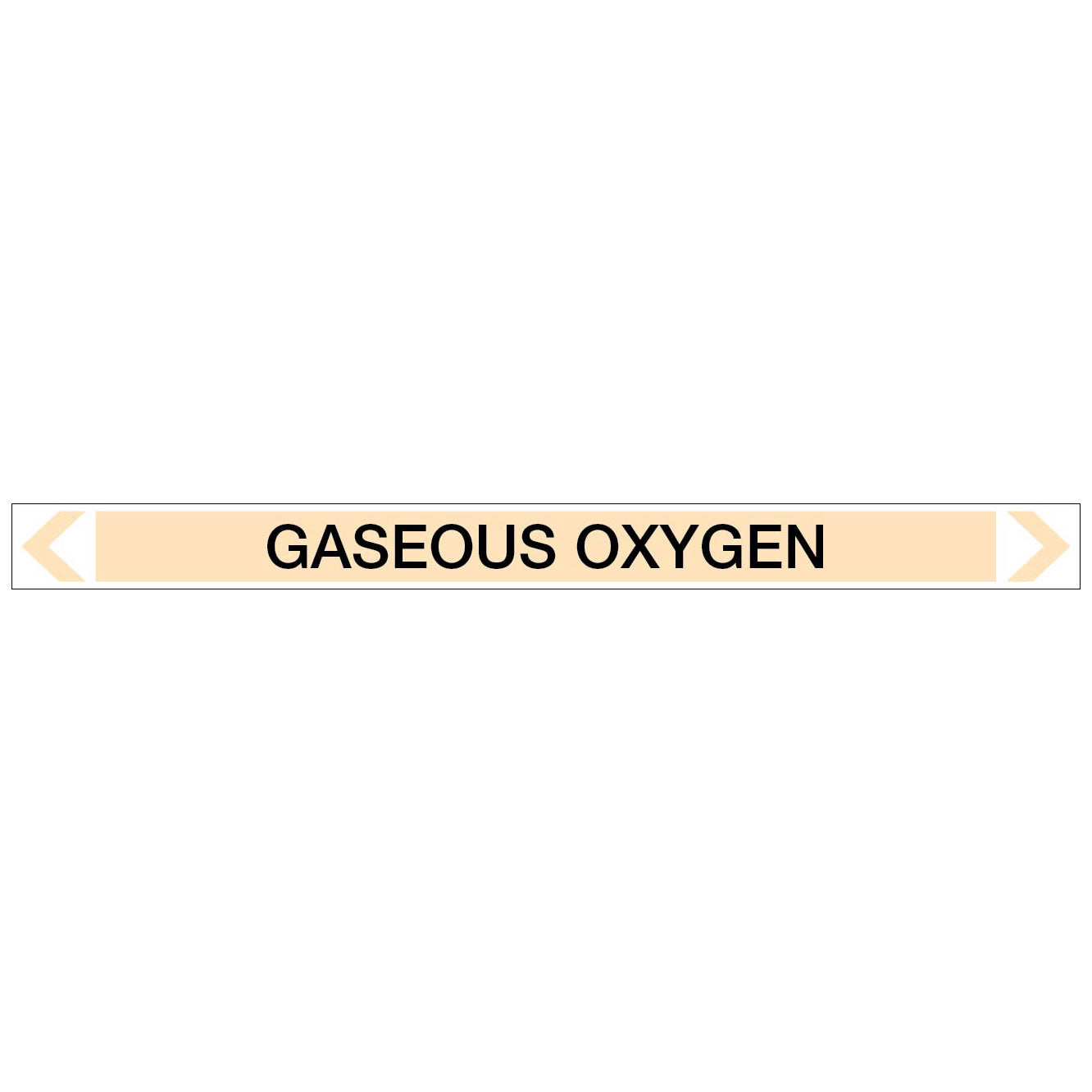 Gases - Gaseous Oxygen - Pipe Marker Sticker – New Signs