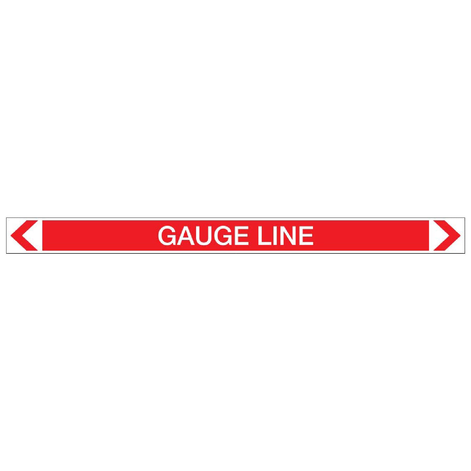Fire Protection - Gauge Line - Pipe Marker Sticker – New Signs